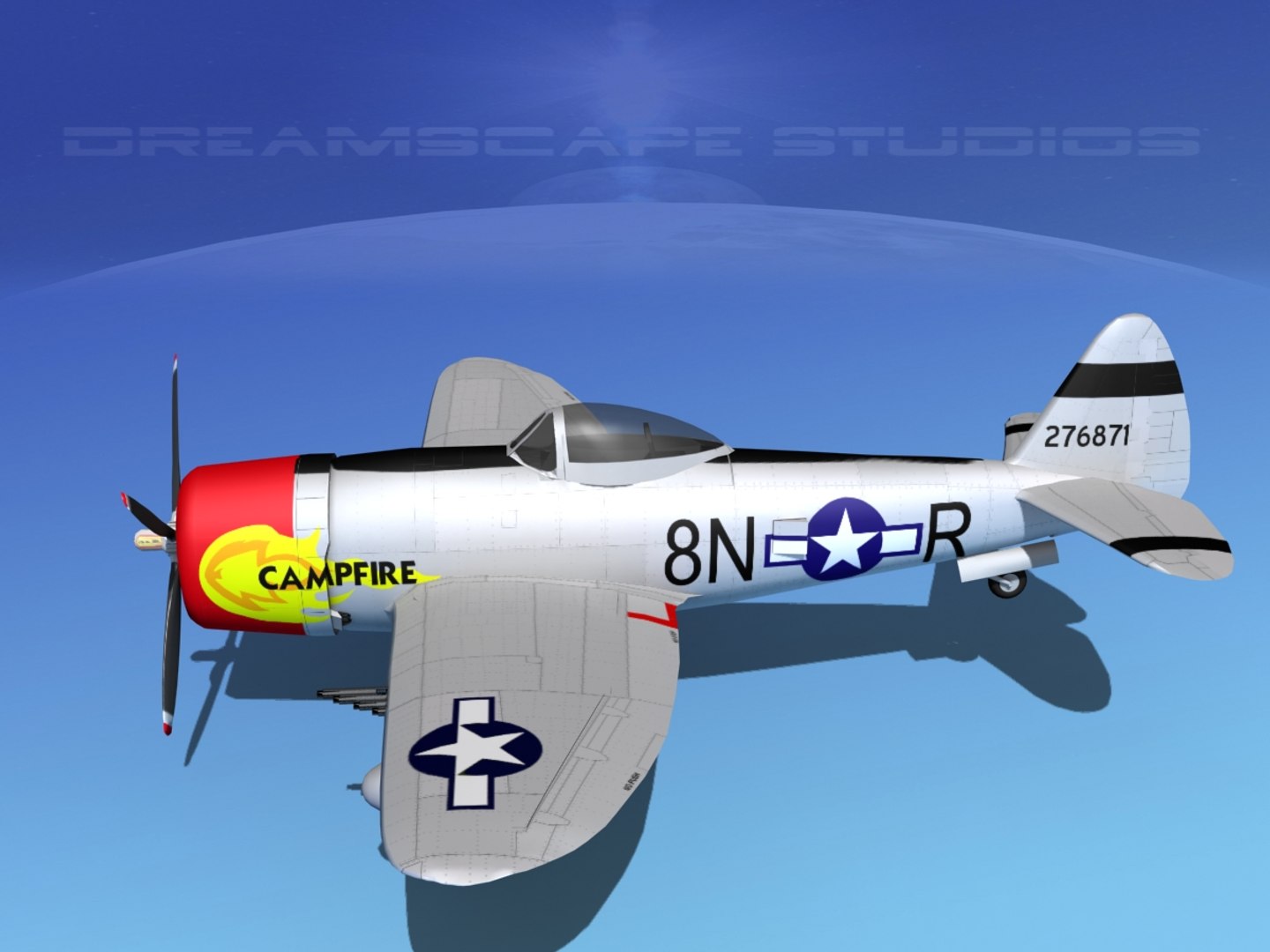 3d thunderbolt fighters bomber