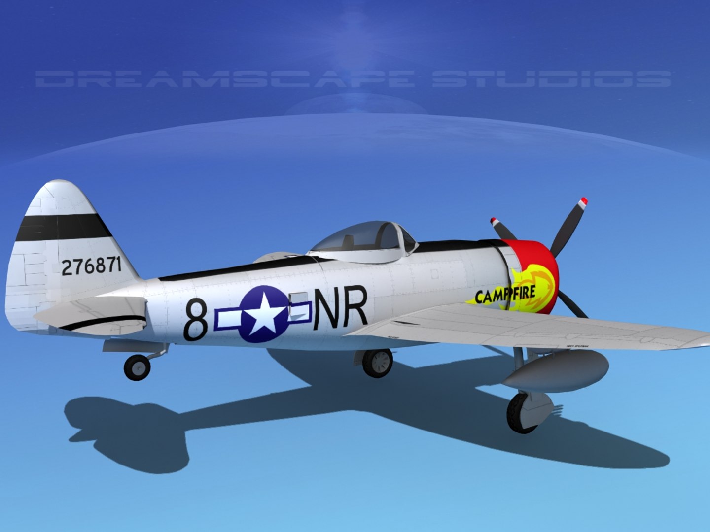 3d thunderbolt fighters bomber