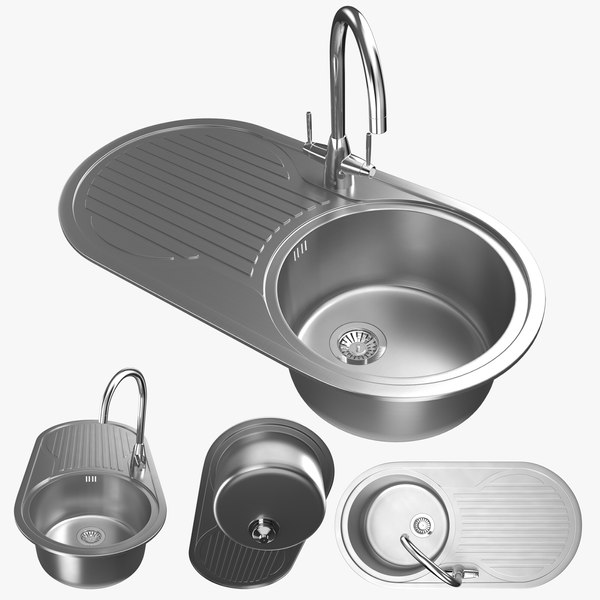 Pia Jassferry com torneira Modelo 3D - TurboSquid 2174580