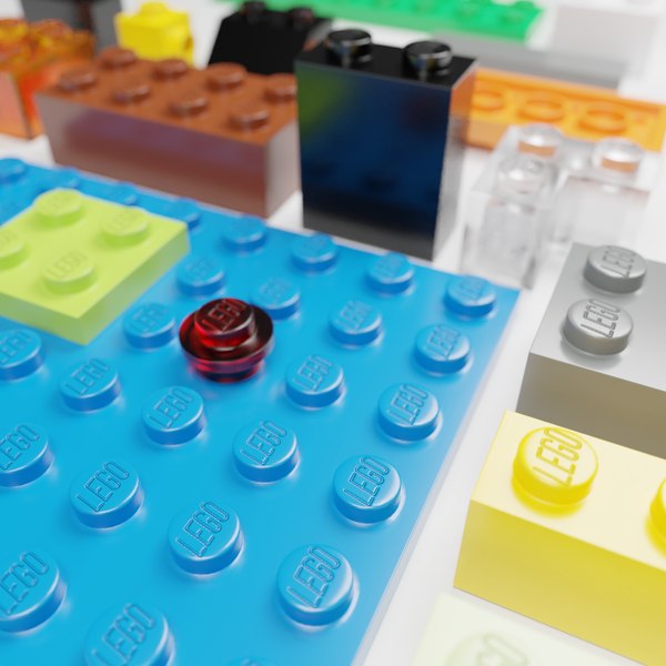 3D lego bricks 35 pieces - TurboSquid 1375716