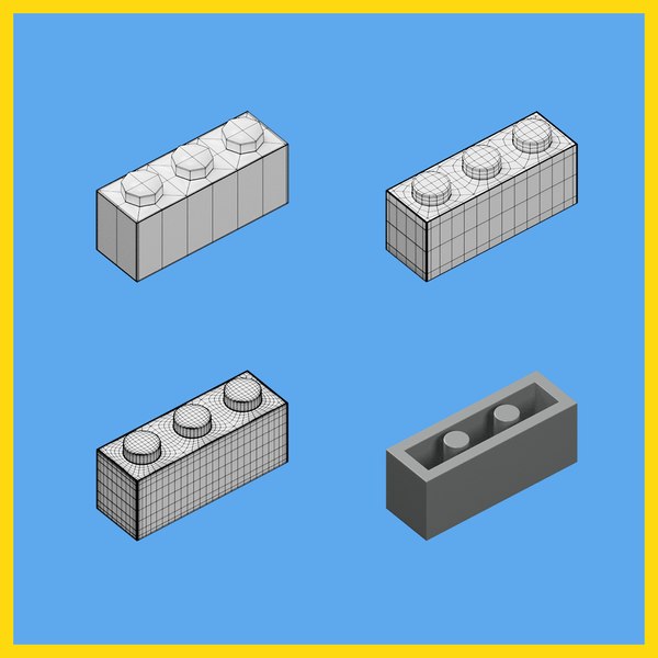 3D lego bricks 35 pieces - TurboSquid 1375716