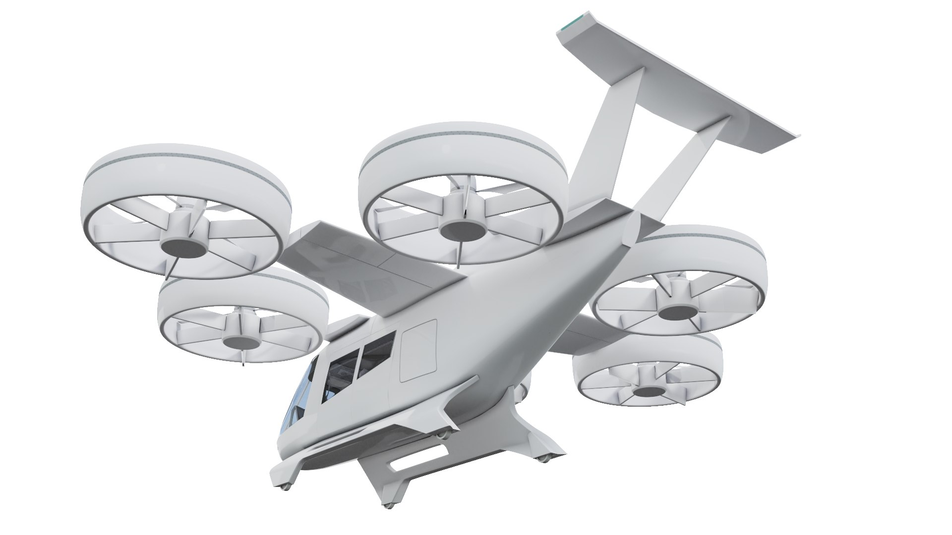 Drone And Air Taxi Port With Passenger Aircraft 3D Model - TurboSquid ...