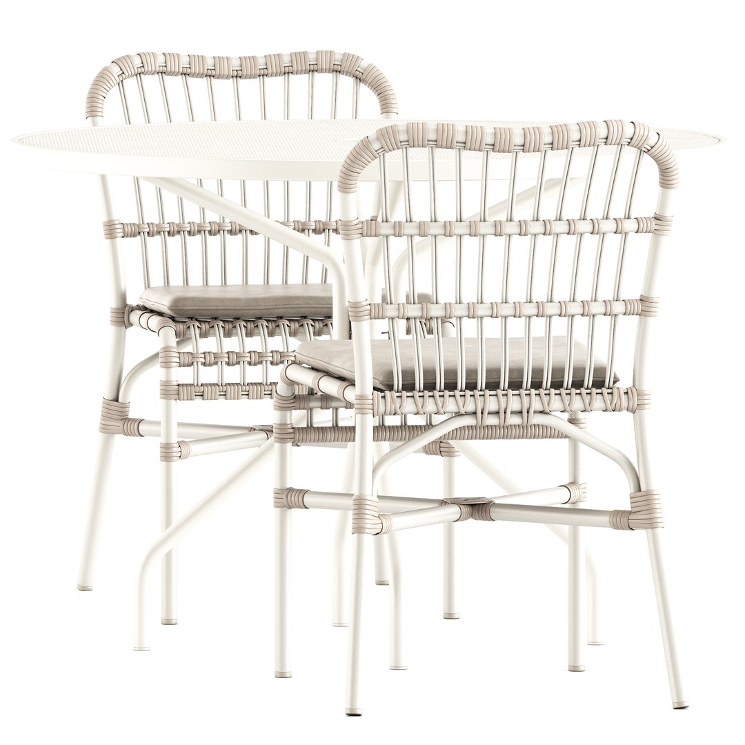 Lucy Dining Chairs And Cambi Round Table 3D Model - TurboSquid 2000019