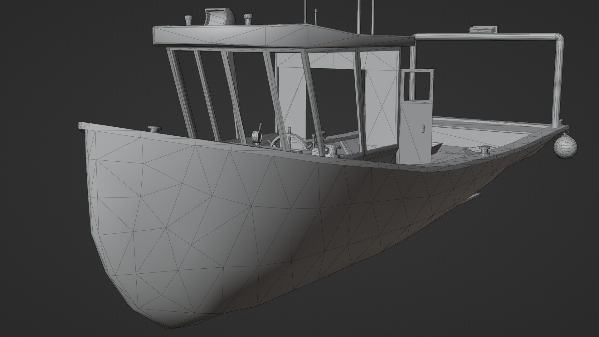 3D Old Rusty Fishing Boat - TurboSquid 2054093