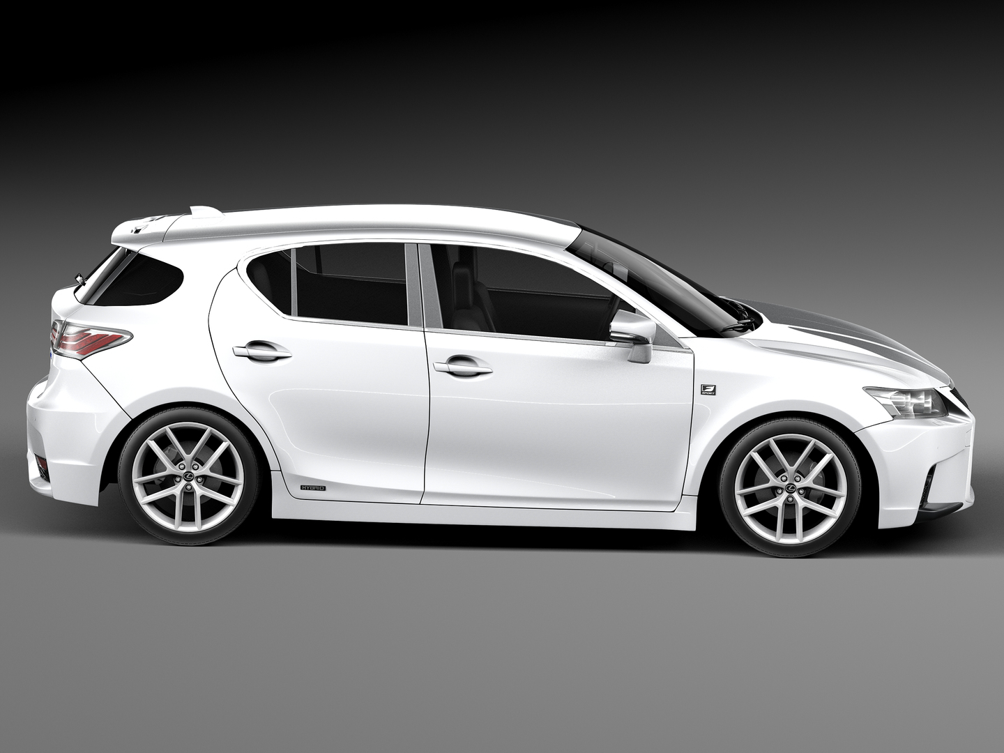 2014 lexus ct 3d model
