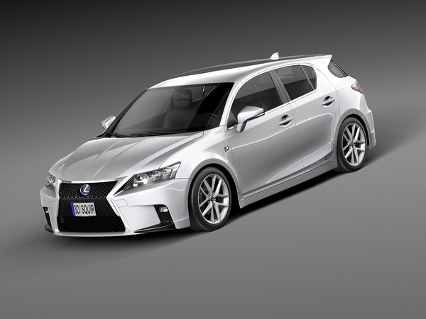 2014 lexus ct 3d model