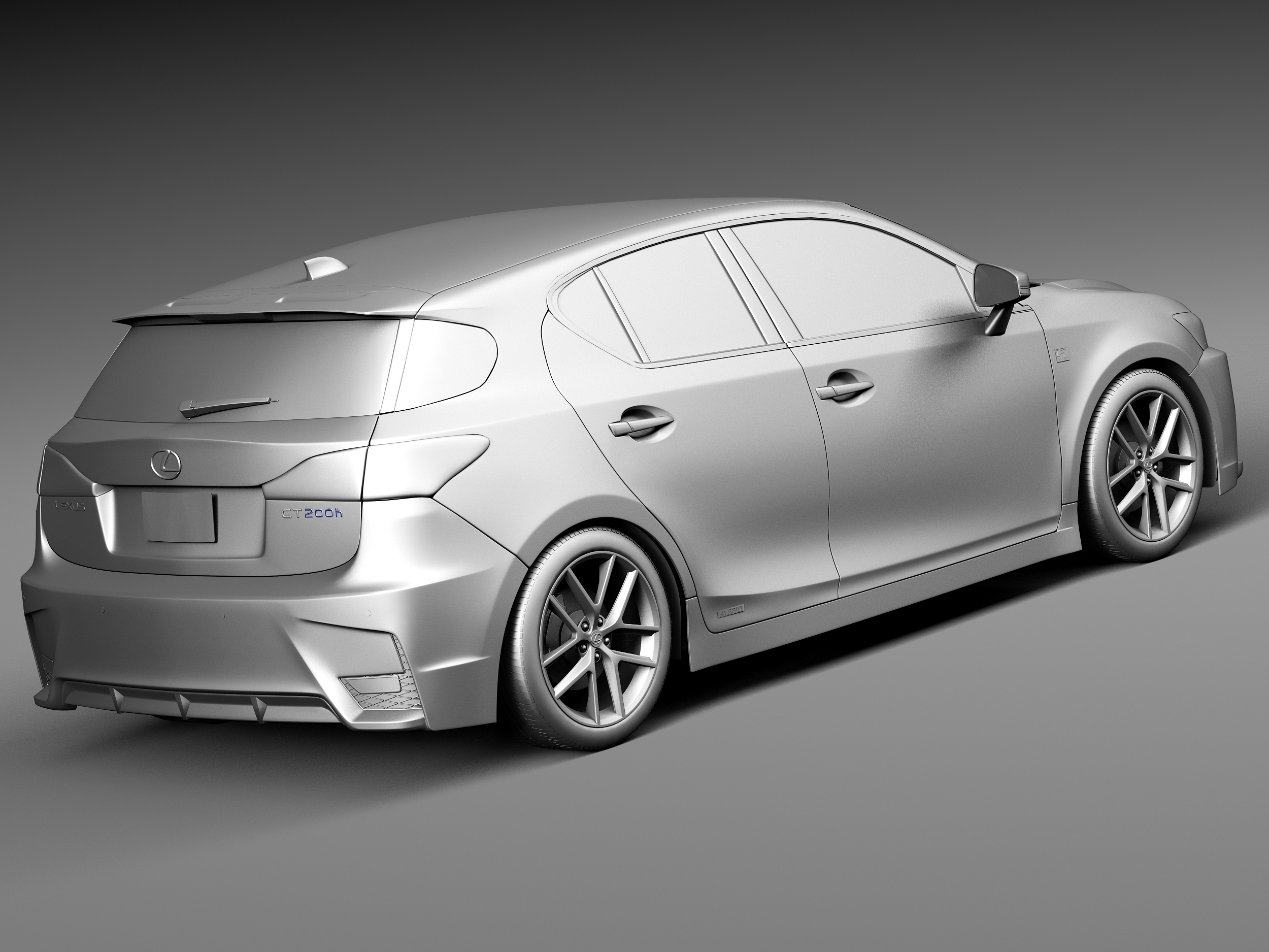 2014 lexus ct 3d model