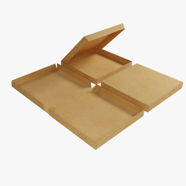 modelo 3d 4-inch Pizza Boxes Kraft Paper Mockup - TurboSquid 1974969