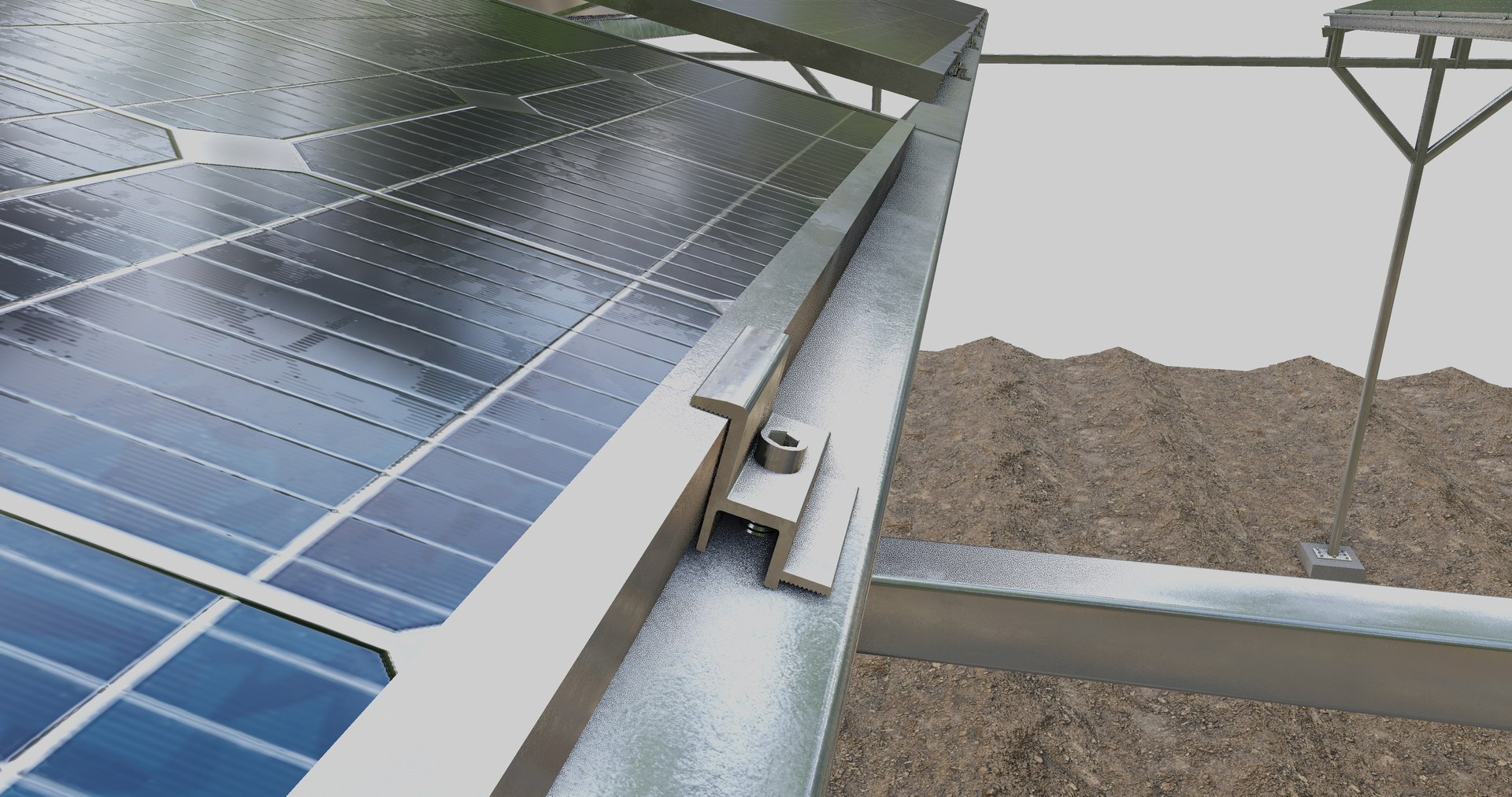 3D Solar Steel Construction For Farms Type-2 - TurboSquid 2148304