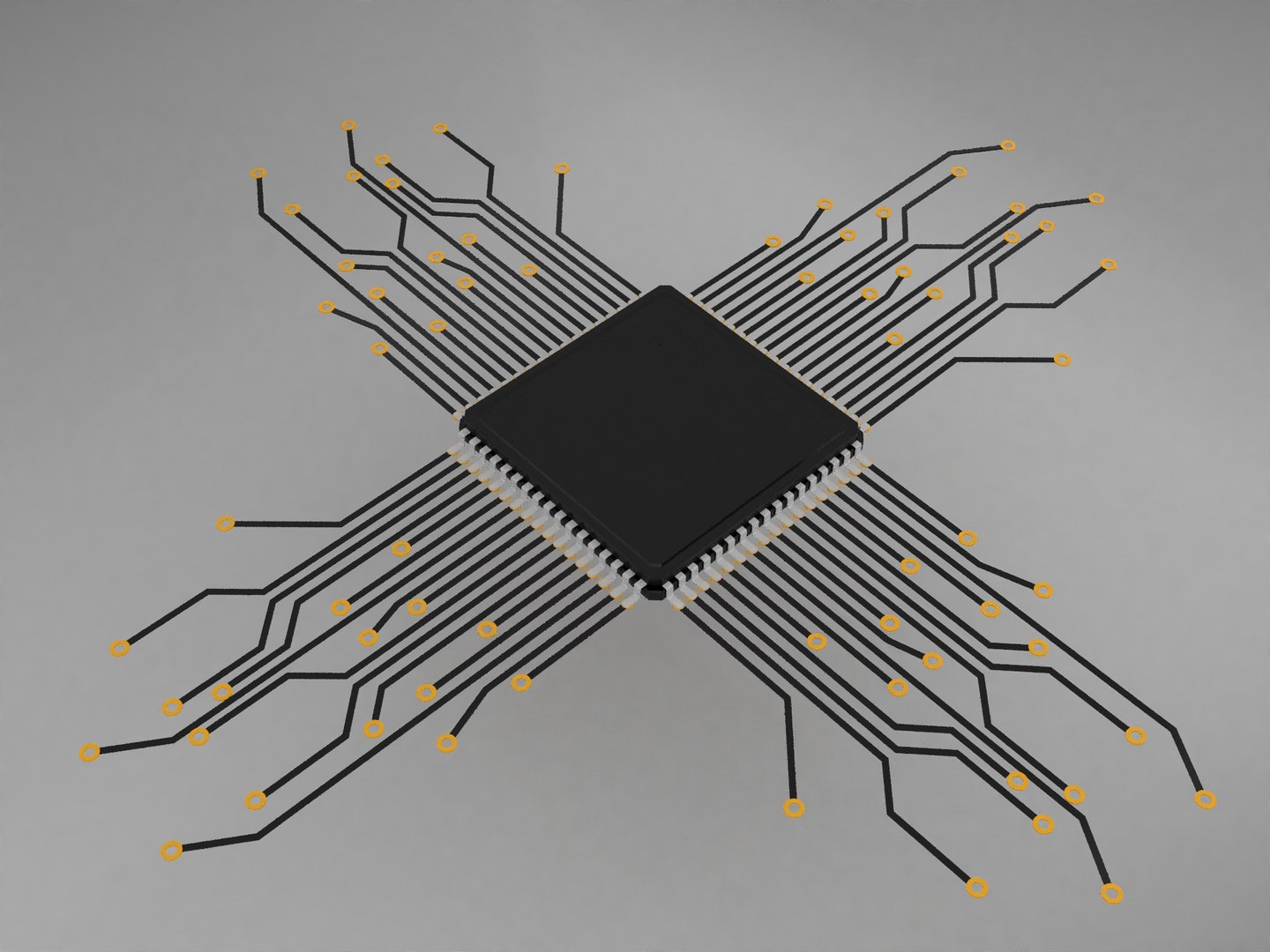 3D Chip - TurboSquid 1628921