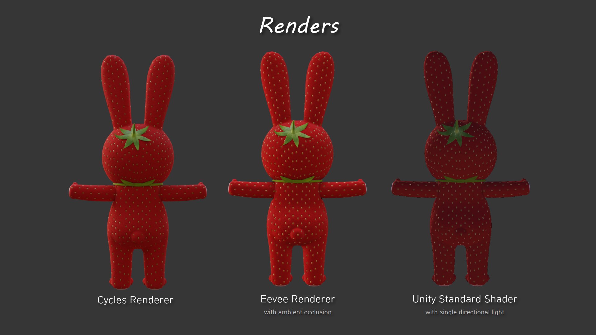 Strawberry Bunny Girl 3D Model - TurboSquid 1863010