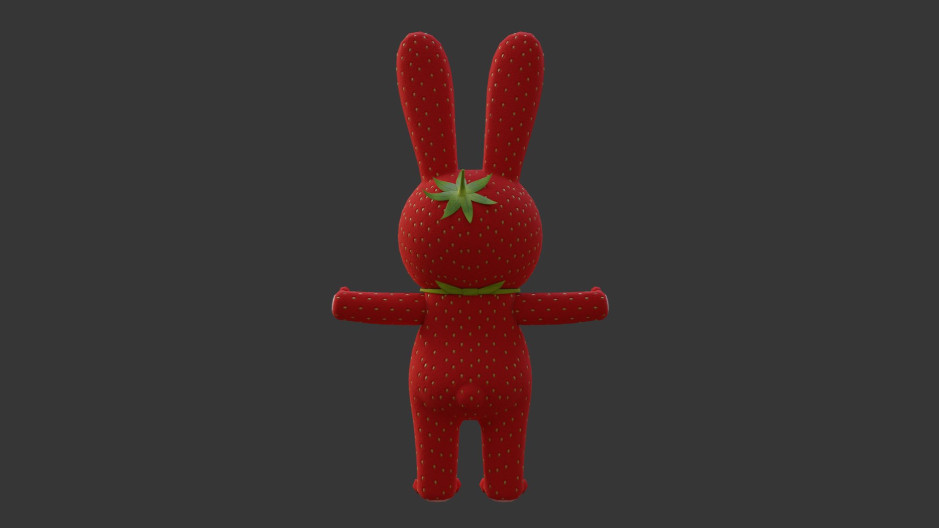 Strawberry Bunny Girl 3D Model - TurboSquid 1863010