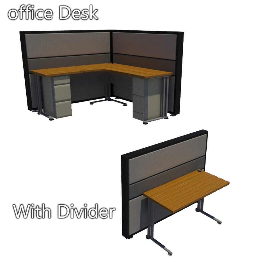 3d office table