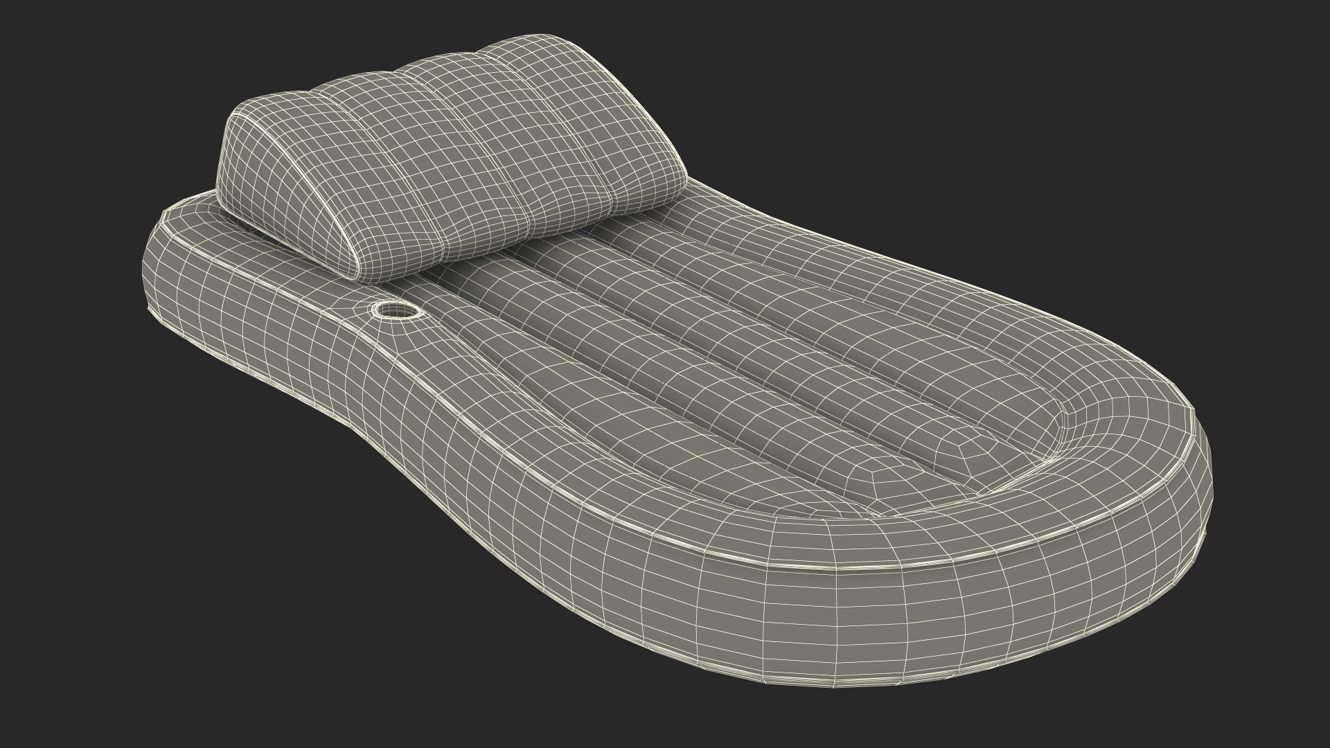 3D Model One Person Pool Air Mattress - TurboSquid 2152746