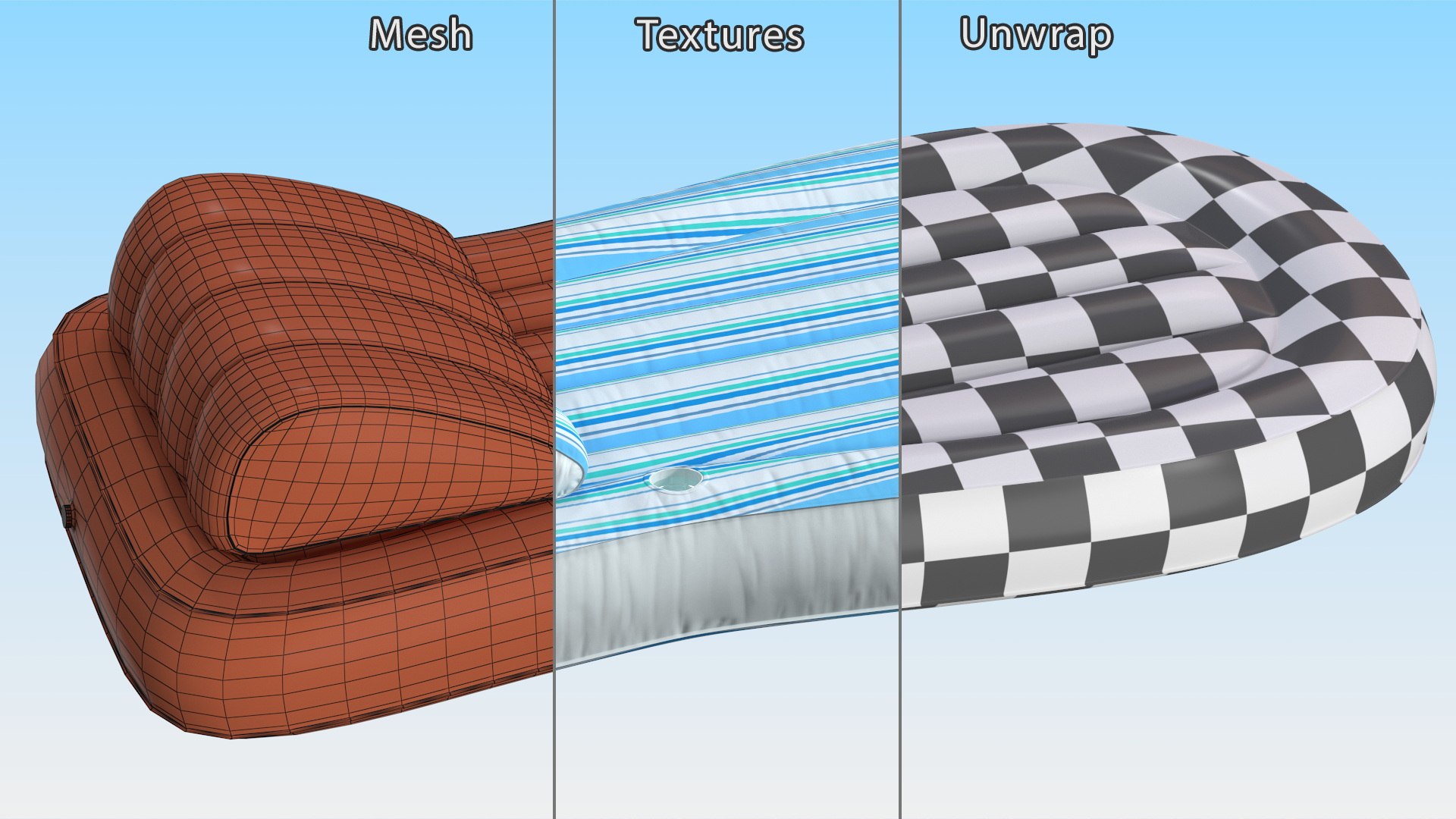 3D model One Person Pool Air Mattress - TurboSquid 2152746