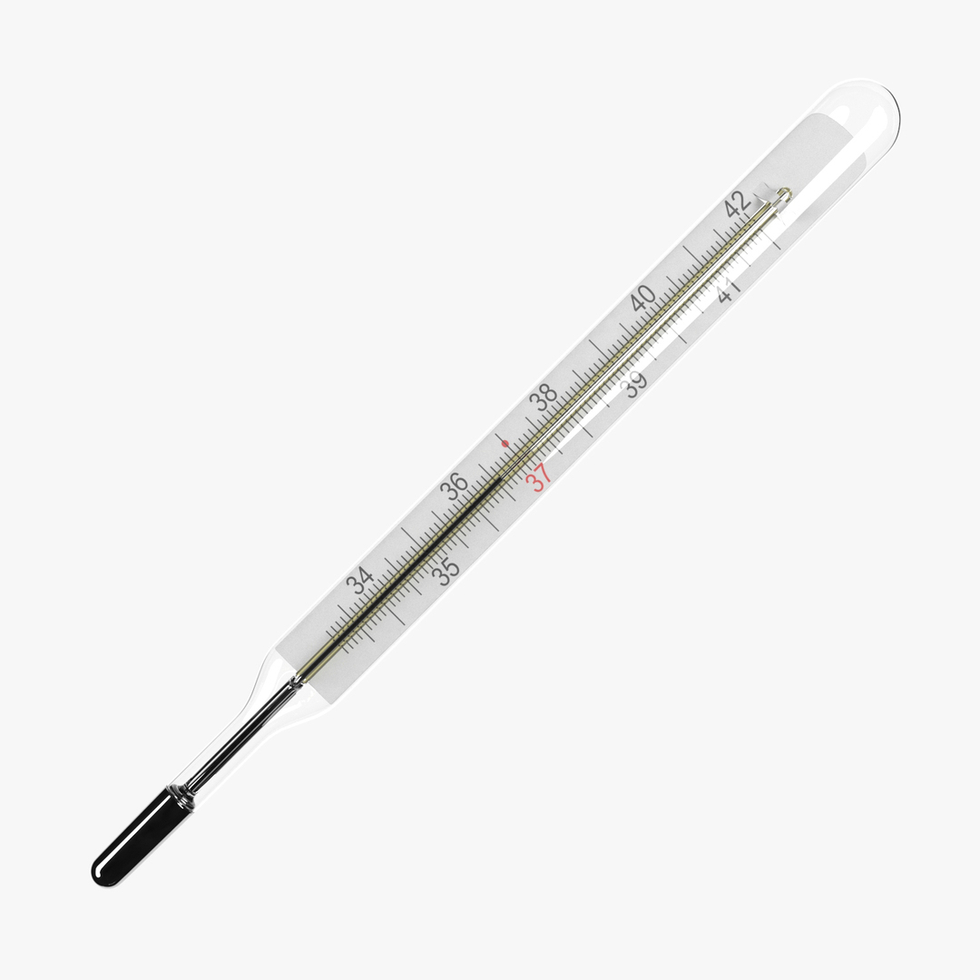 Medical mercury thermometer model - TurboSquid 1266088