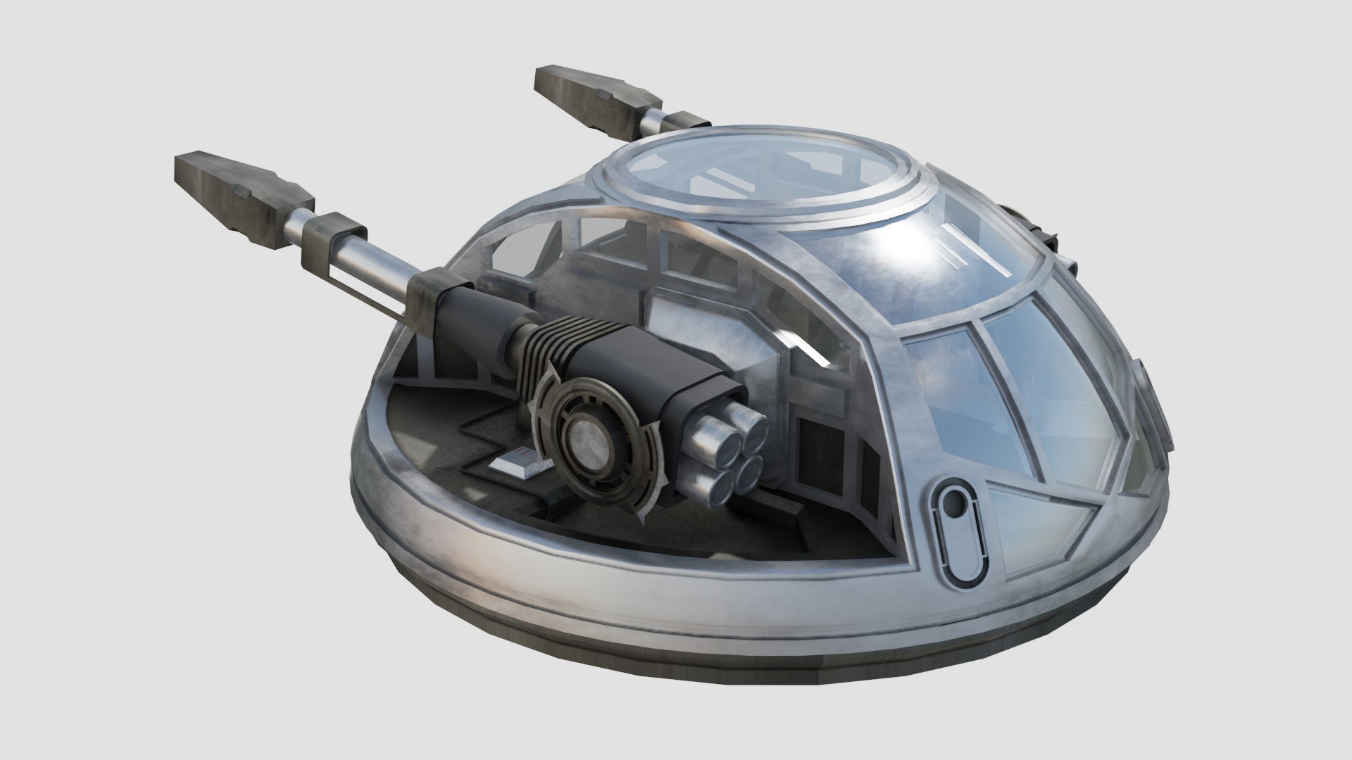 3D turret laser sci-fi - TurboSquid 1686731