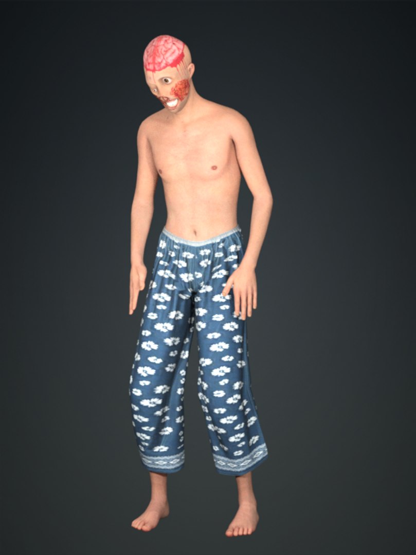 3D Realistic Rigged Horror Man Character 3D Model - TurboSquid 2172321