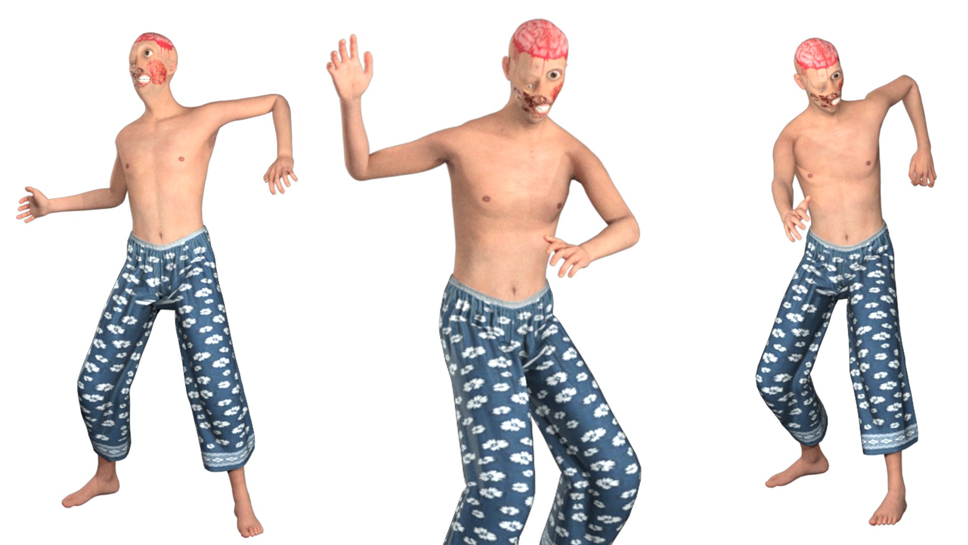 3D Realistic Rigged Horror Man Character 3D Model - TurboSquid 2172321