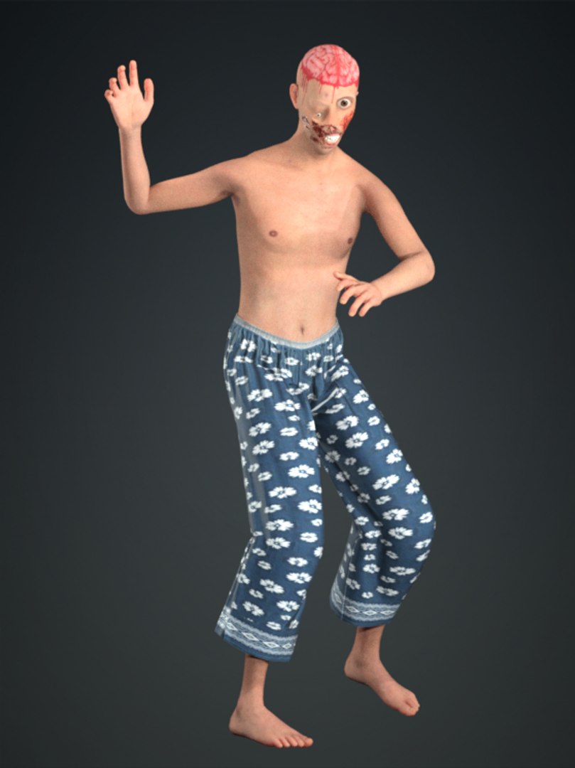 3D Realistic Rigged Horror Man Character 3D Model - TurboSquid 2172321