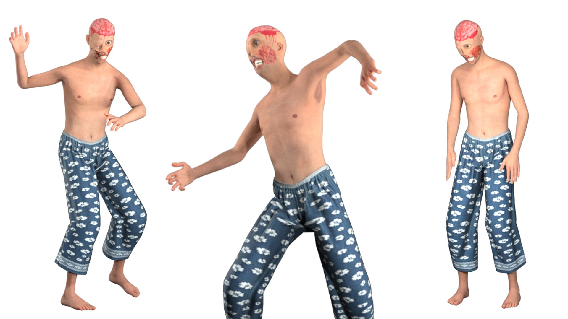 3D Realistic Rigged Horror Man Character 3D Model - TurboSquid 2172321