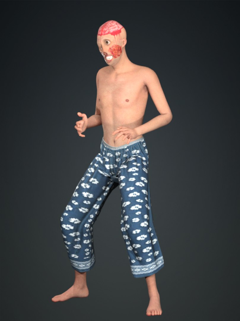 3D Realistic Rigged Horror Man Character 3D Model - TurboSquid 2172321