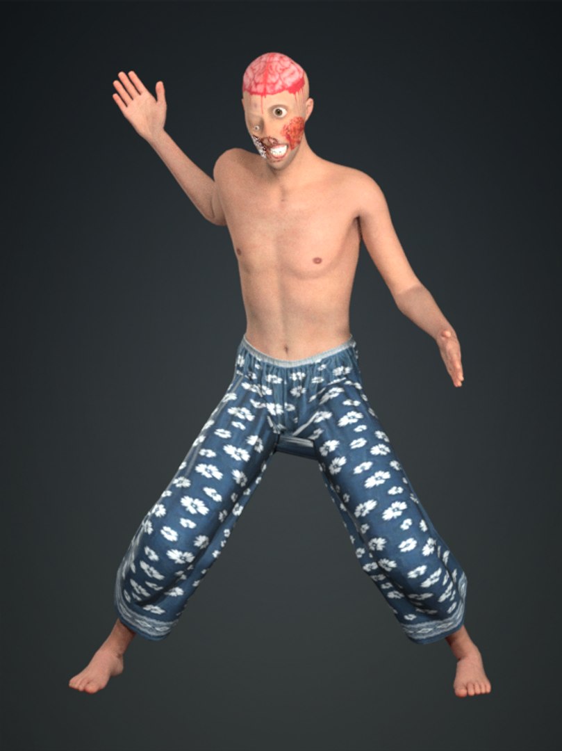 3D Realistic Rigged Horror Man Character 3D Model - TurboSquid 2172321