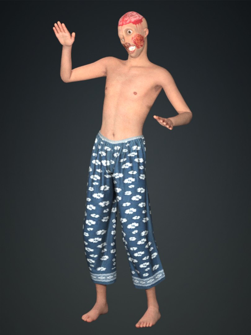 3D Realistic Rigged Horror Man Character 3D Model - TurboSquid 2172321