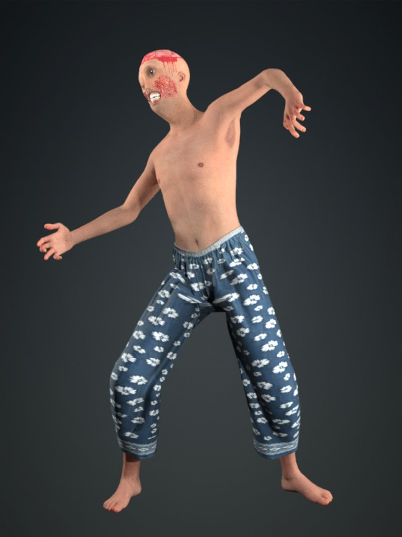 3D Realistic Rigged Horror Man Character 3D Model - TurboSquid 2172321