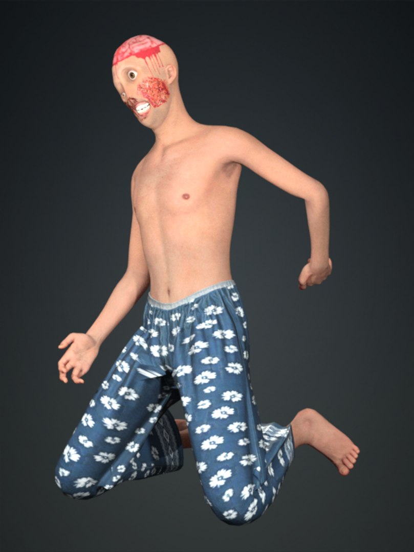 3D Realistic Rigged Horror Man Character 3D Model - TurboSquid 2172321