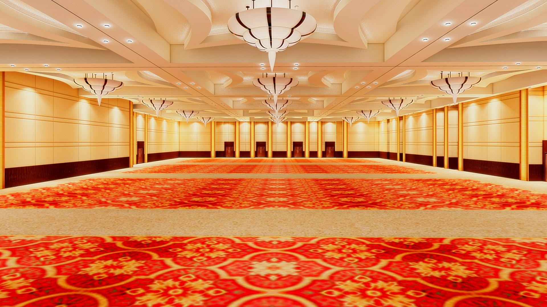 3D Ballroom-ritz-carlton Pacific Place-jakarta Skechup Model ...