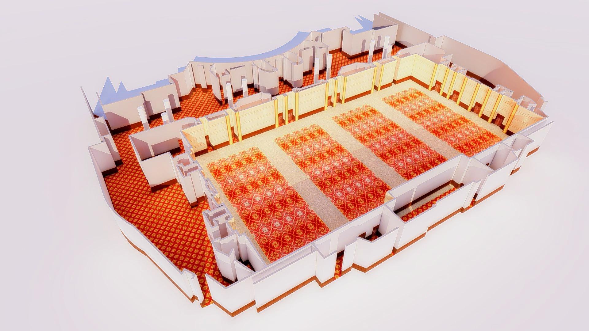 3D Ballroom-ritz-carlton Pacific Place-jakarta Skechup Model ...