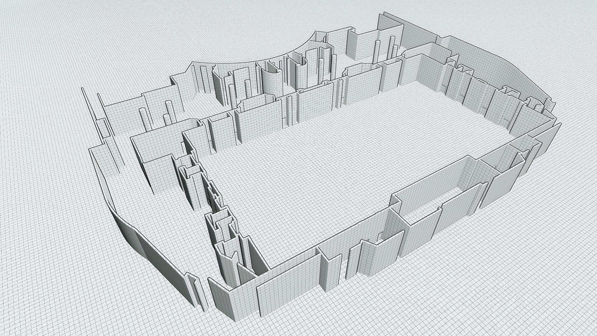 3D Ballroom-ritz-carlton Pacific Place-jakarta Skechup Model ...