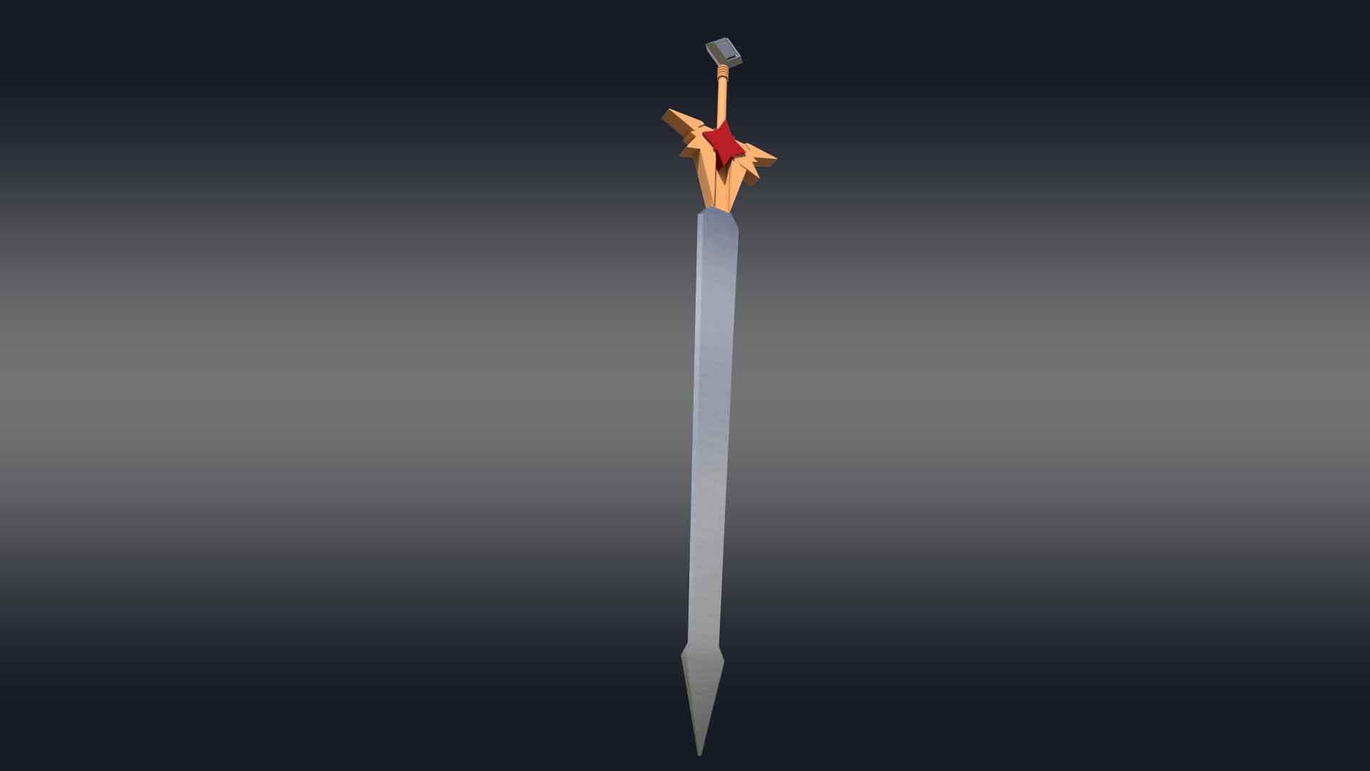 Free 3D Model Low Poly Sword 3Ds MAX - TurboSquid 2379321