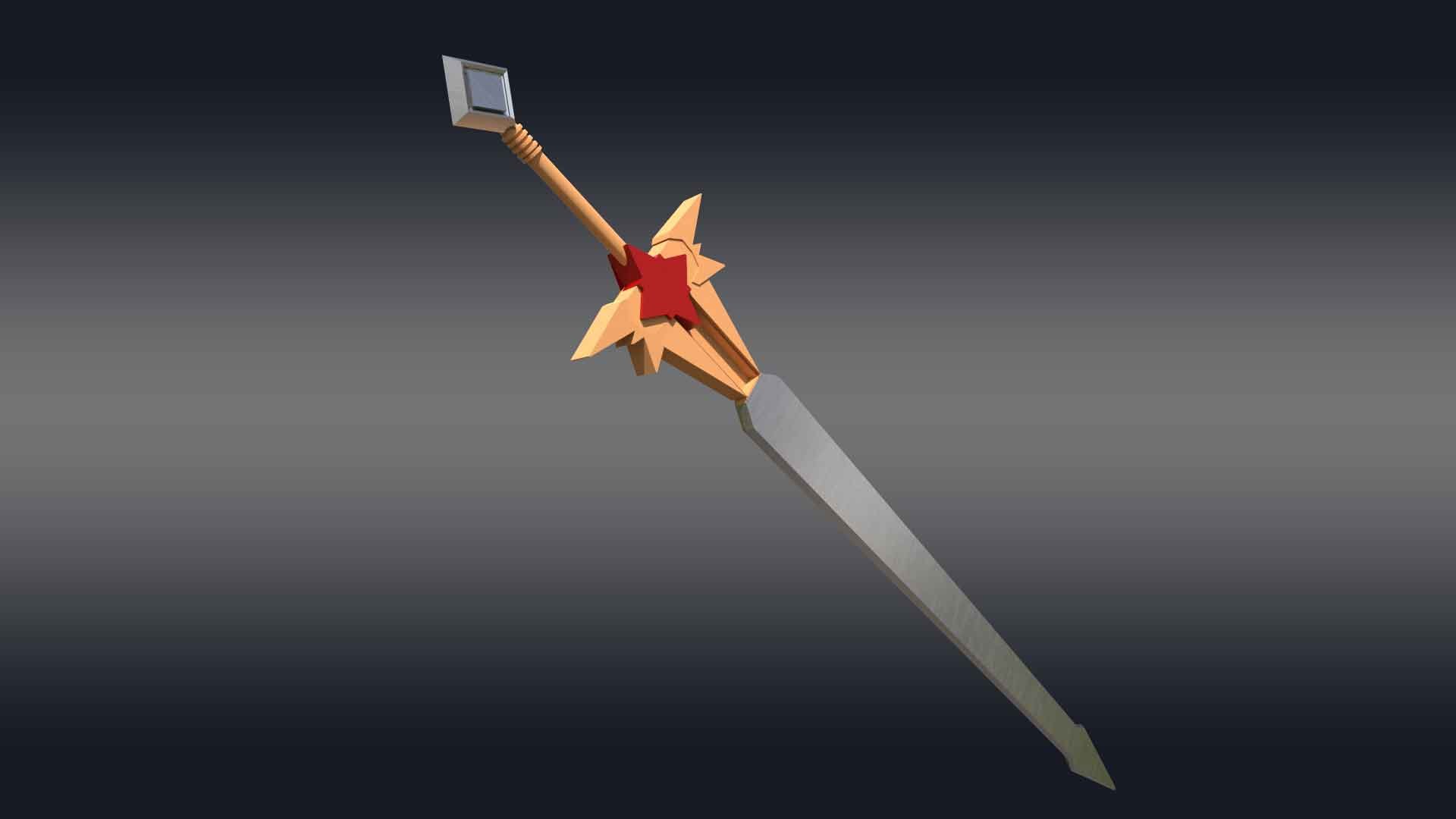 Free 3D Model Low Poly Sword 3Ds MAX - TurboSquid 2379321