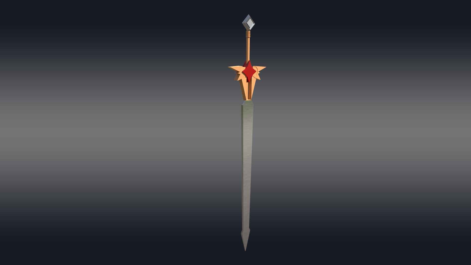 Free 3D Model Low Poly Sword 3Ds MAX - TurboSquid 2379321