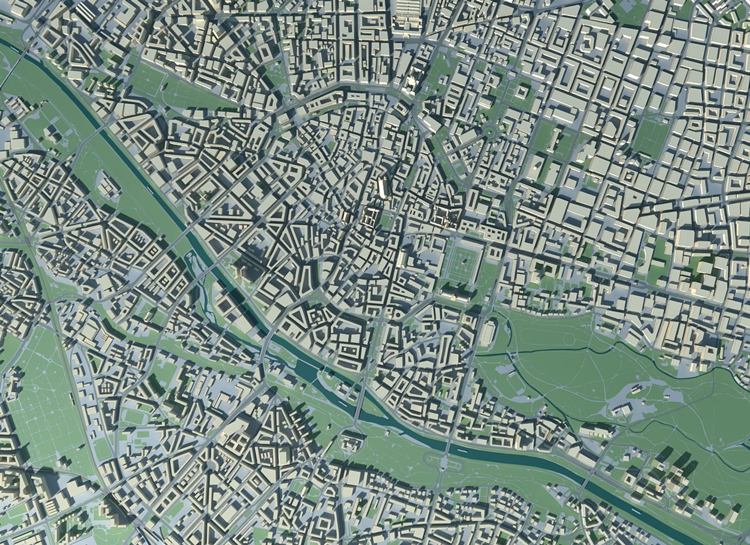 City Munich 3d Model