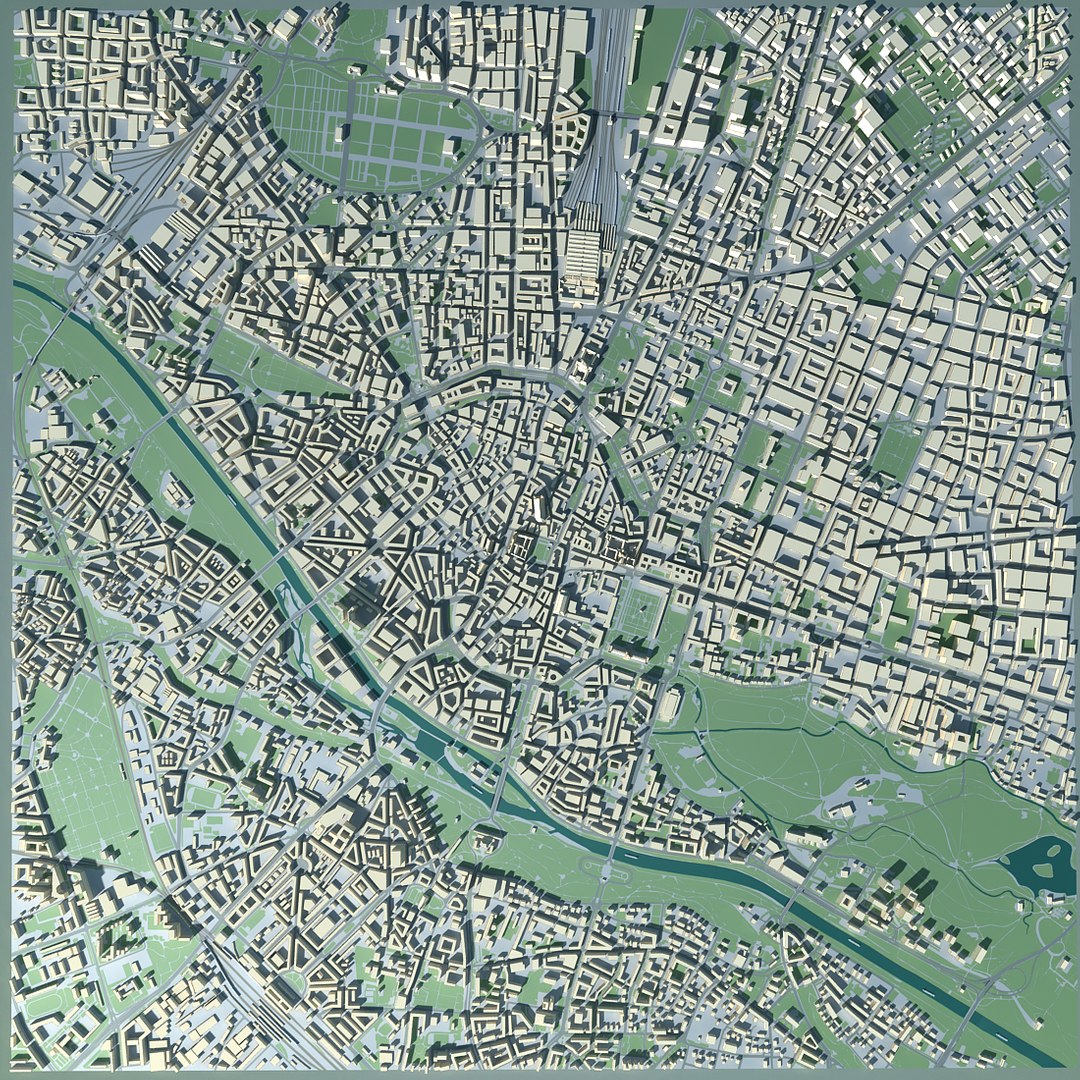 City Munich 3d Model