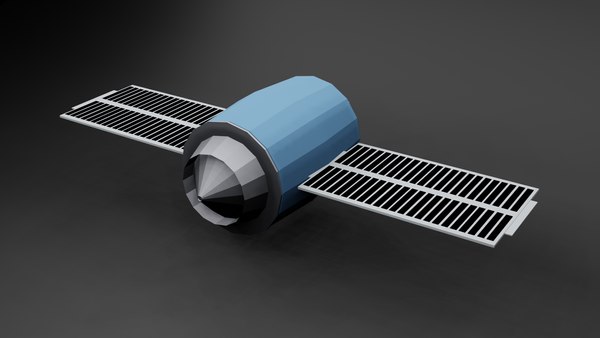3D model low poly satellite - TurboSquid 1973413