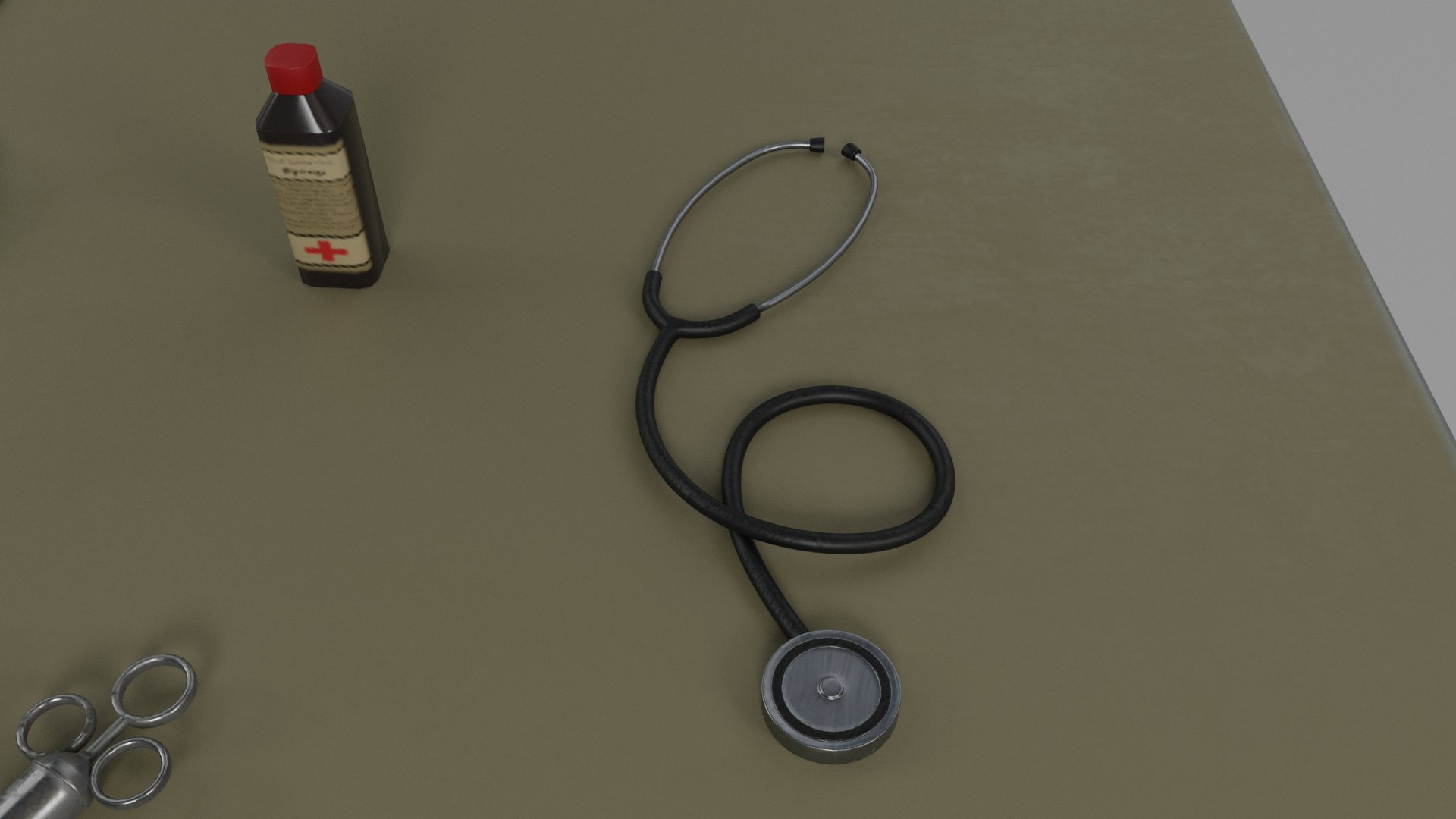Hospital Doctor Table - Low Poly 3D Model - TurboSquid 1978135