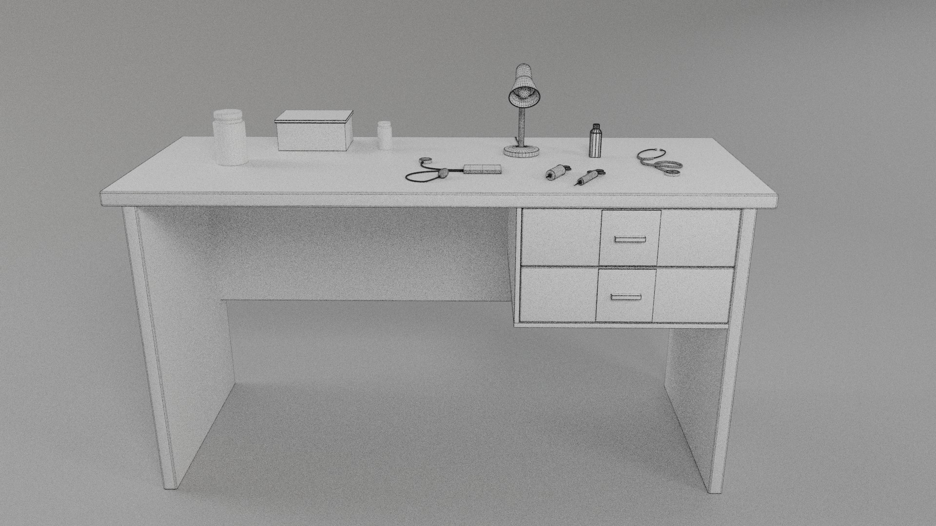 Hospital Doctor Table - Low Poly 3D Model - TurboSquid 1978135