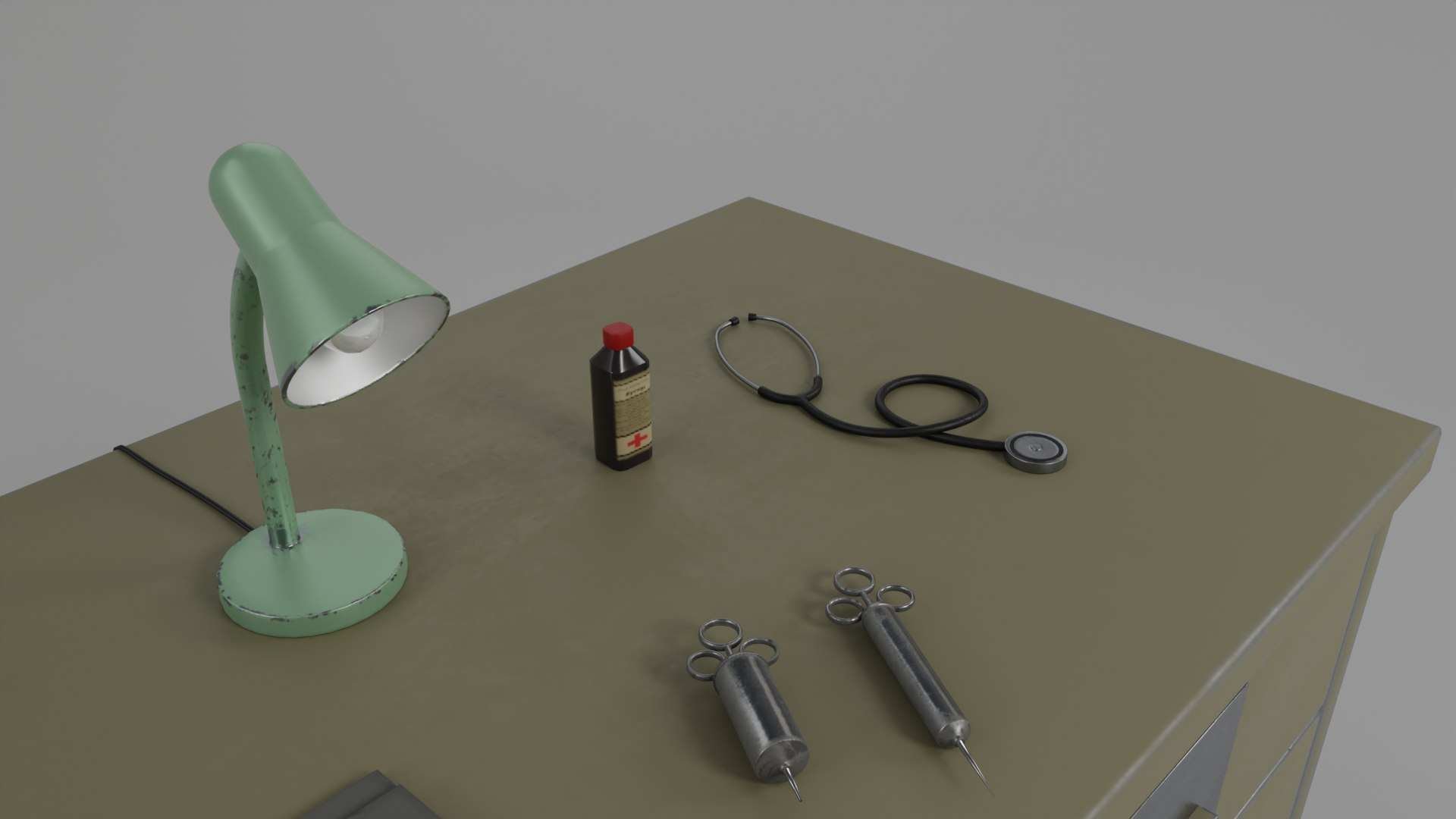 Hospital Doctor Table - Low Poly 3D Model - TurboSquid 1978135