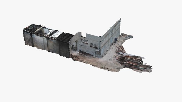 Demolition site facade 3D model - TurboSquid 1349782
