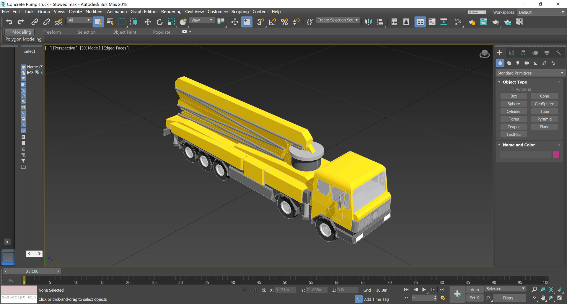 Parametric Concrete Pump Truck - Revit Family 3D model - TurboSquid 1820165