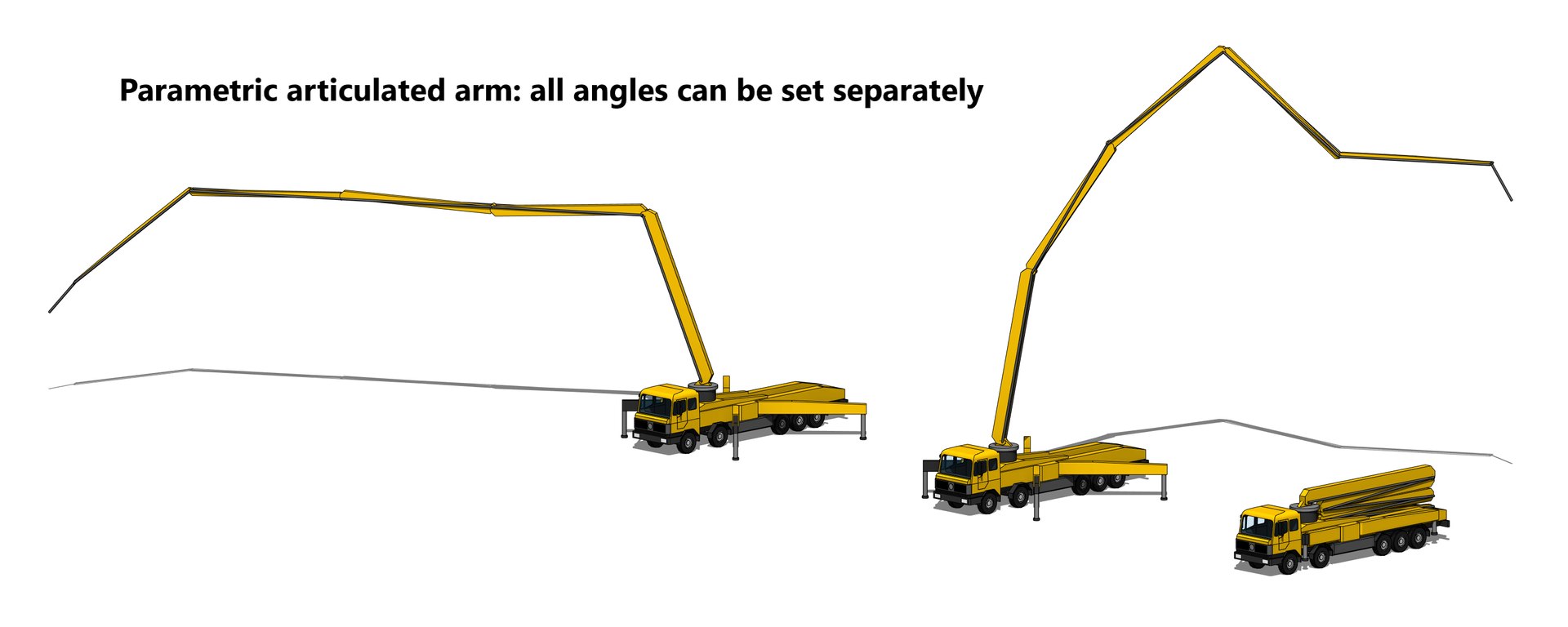 Parametric Concrete Pump Truck - Revit Family 3D Model - TurboSquid 1820165
