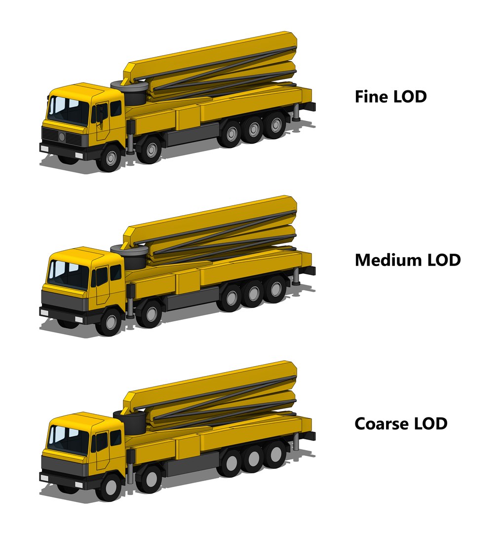 Parametric Concrete Pump Truck - Revit Family 3D Model - TurboSquid 1820165
