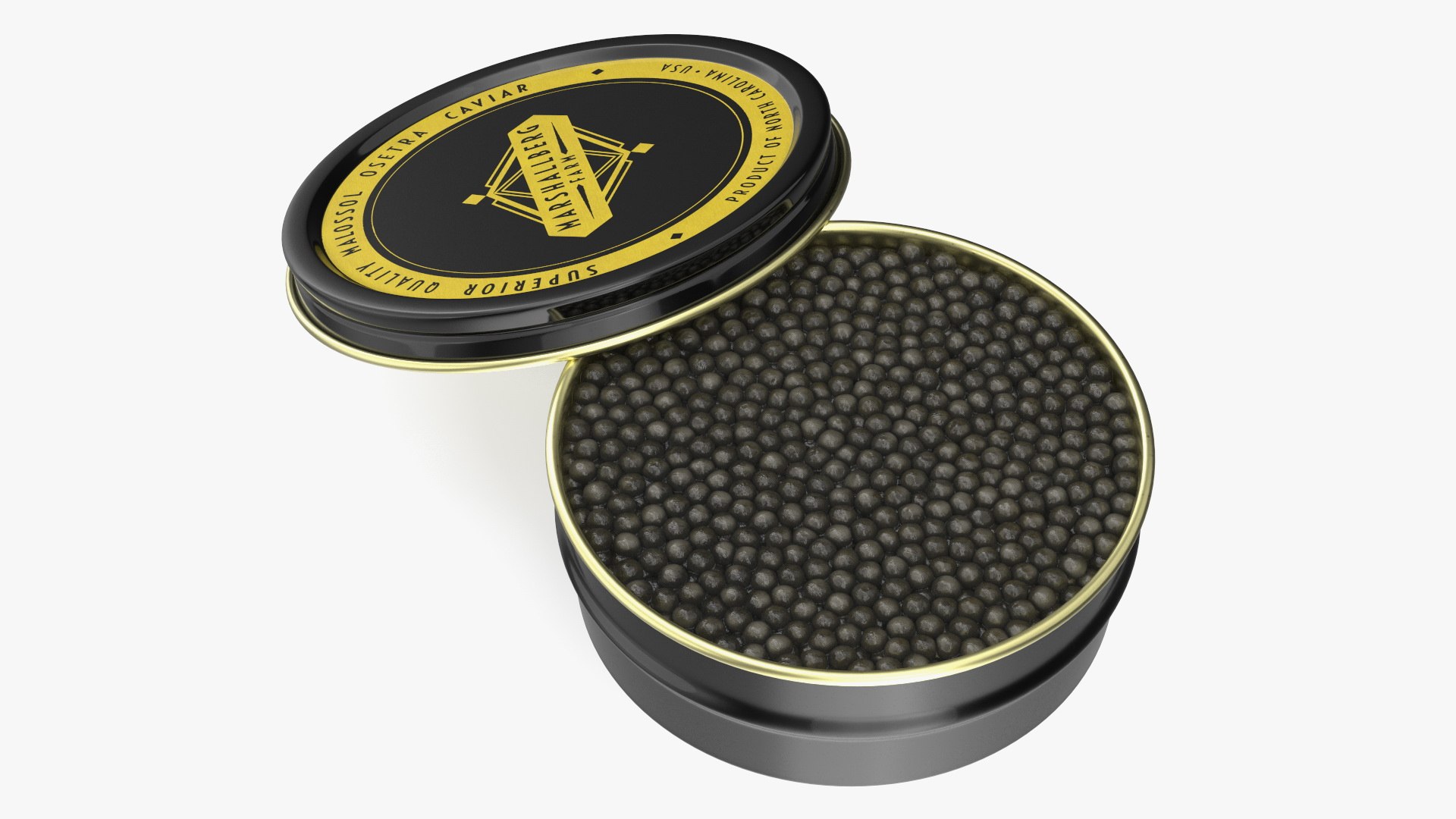 Marshallberg Sturgeon Caviar Jar 3D Model - TurboSquid 2378280