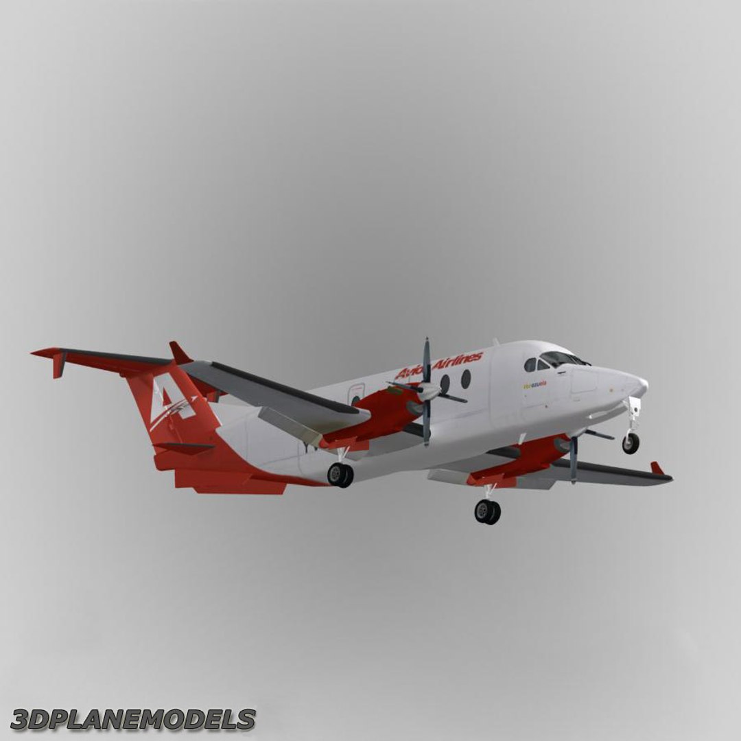 3d Beechcraft 1900d Airliner Avior