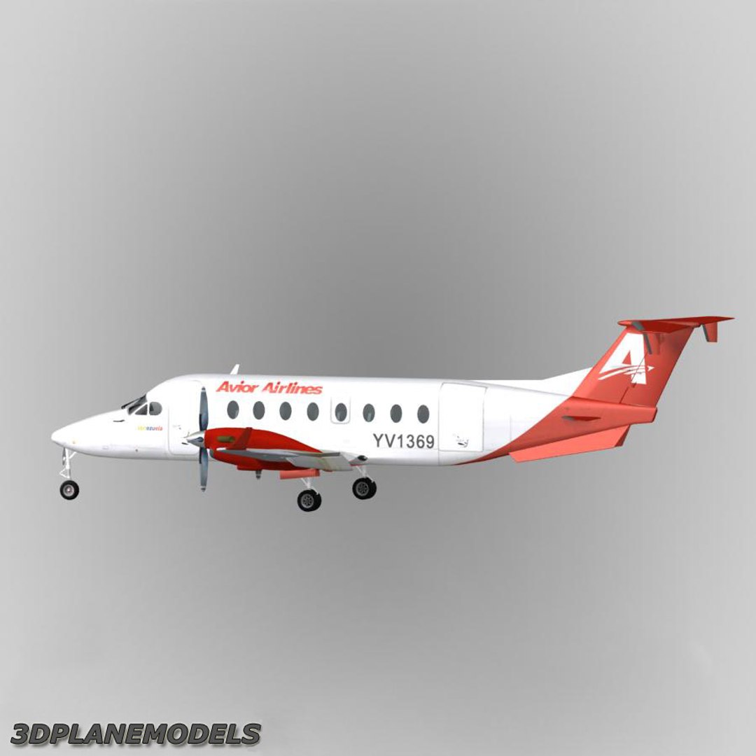 3d Beechcraft 1900d Airliner Avior