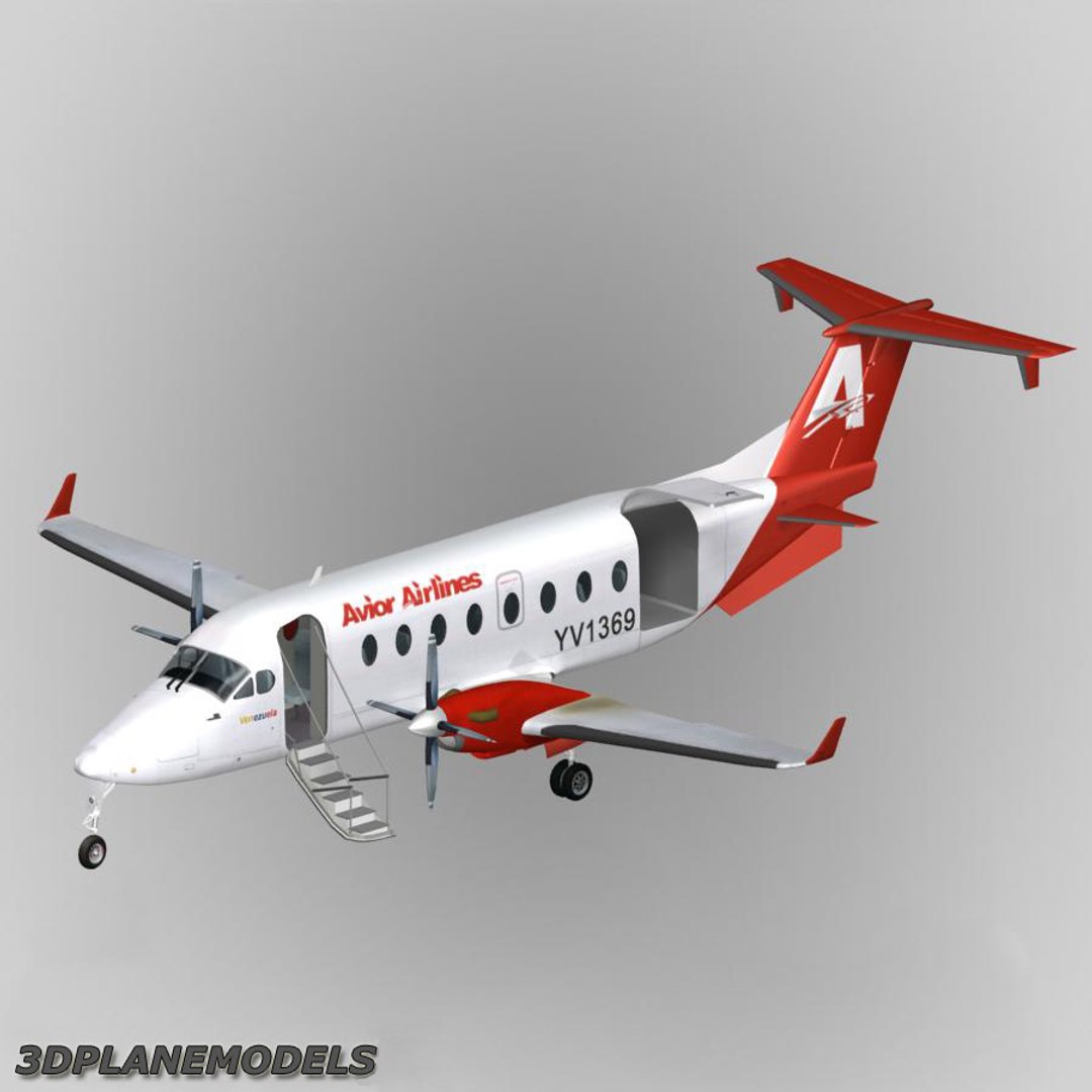 3d Beechcraft 1900d Airliner Avior